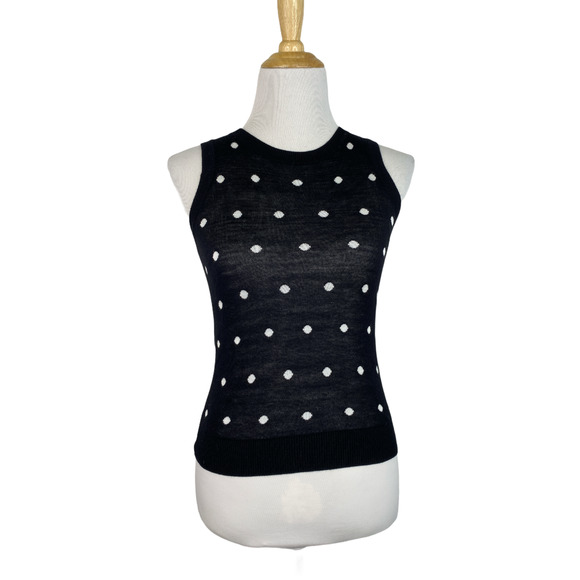 Halogen | Tops | Halogen Polka Dot Crew Tank Top P Medium | Poshmark